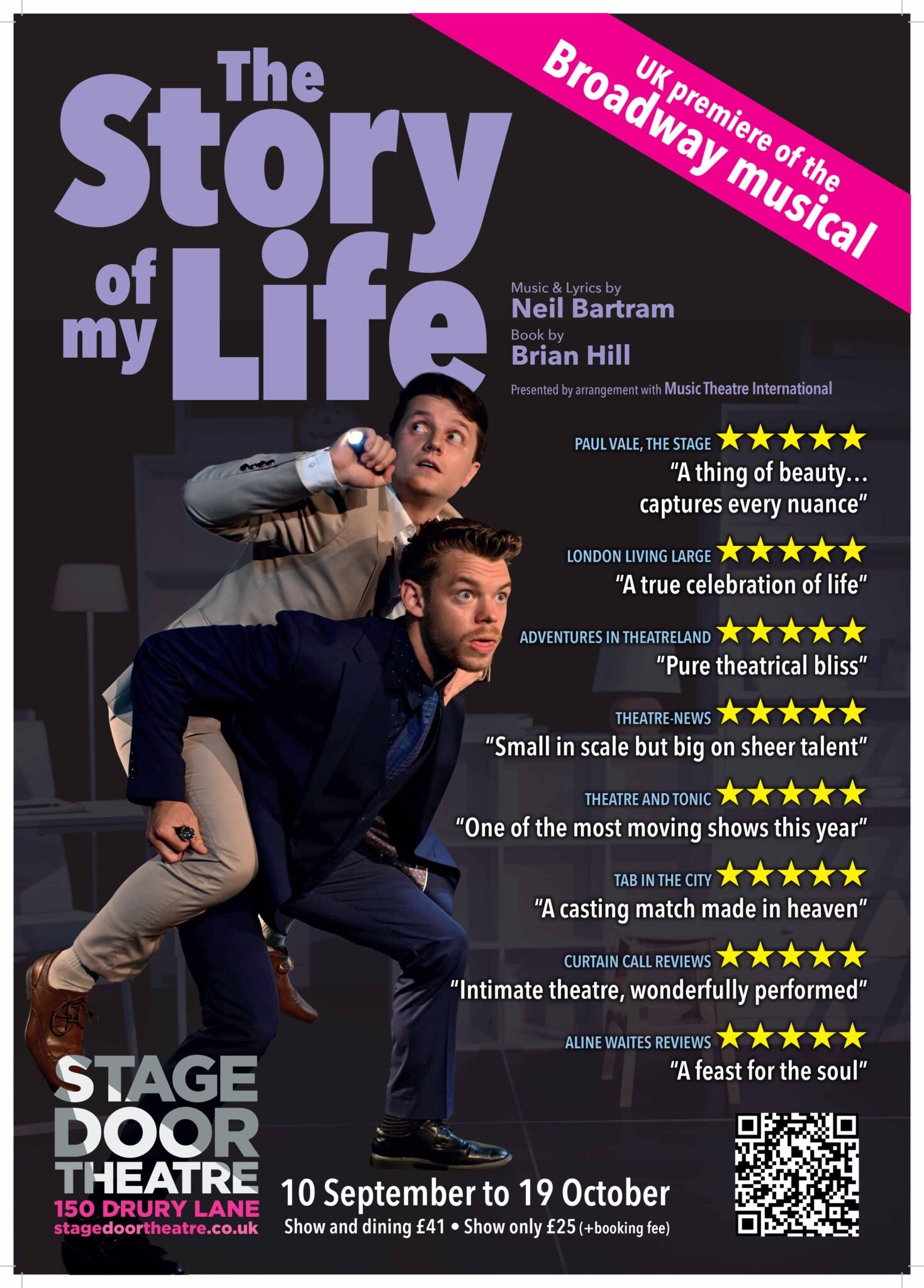 The Story of My Life: 10 Sept - 19 Oct | Stage Door Theatre